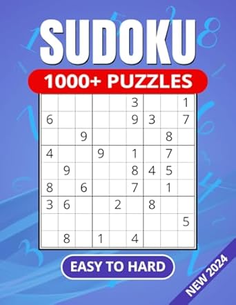 1000+ Sudoku Puzzles Adults: A Book With More Than 1000 Sudoku Puzzles ...