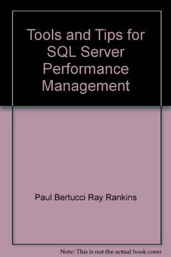 Tools and Tips for SQL Server Performance Management | Amazon.com.br
