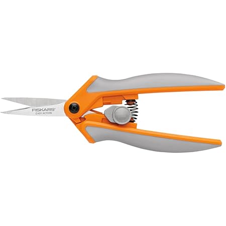 Amazon.com: Fiskars Easy Action Rag Quilt Snips, 8", Gray Orange