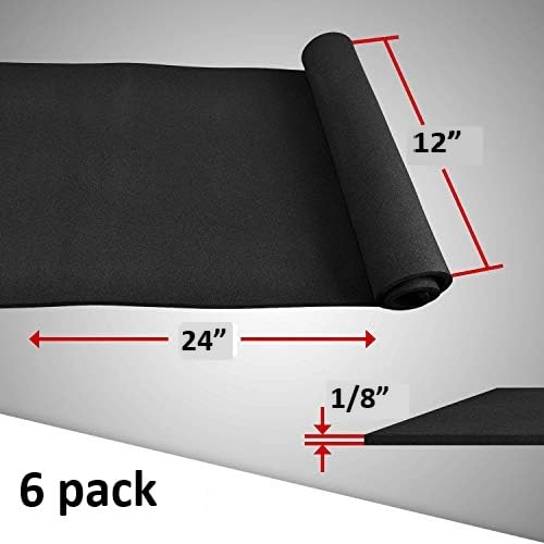 Snapklik.com : 6 Pack 24 X 12 X 1/8 Craft Foam Cosplay Foam Sponge ...