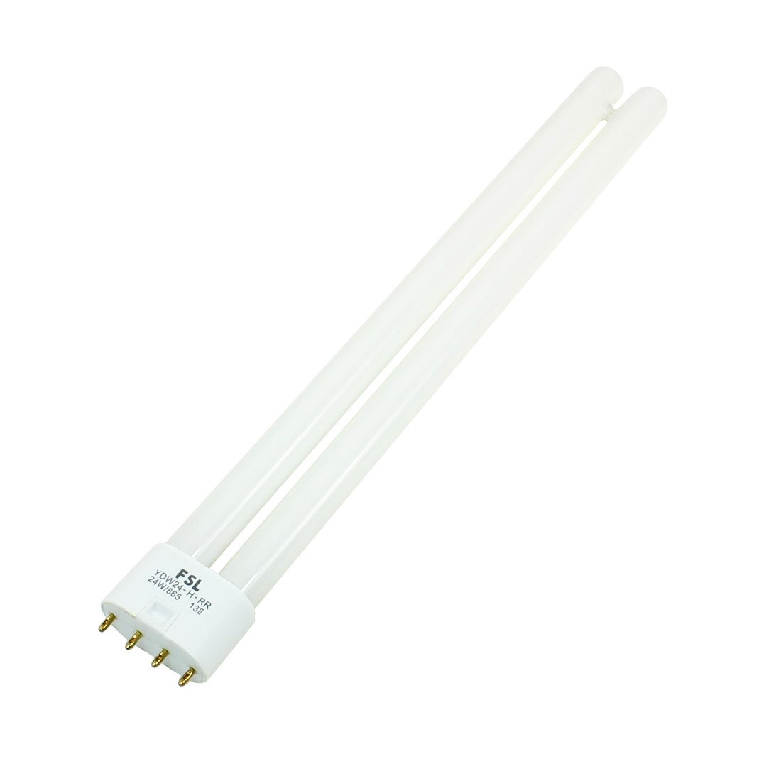 sourcing map AC 220V 24W 4 Pin Single Ended Fluorescent Light Lamp Bulb ...