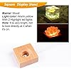 Amazon.com: LET'S RESIN LED Lights Display Base 2PCS Wooden Lighted ...