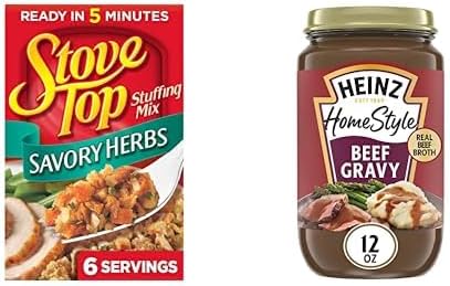 Amazon.com: Stove Top Savory Herb Stuffing Mix (6 oz Box) + Heinz ...