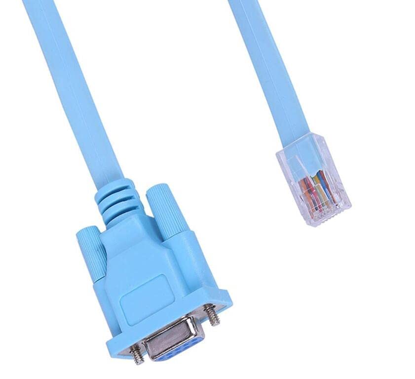 Halokny DB9 Ethernet Cable, DB9 9Pin RS232 to RJ45, DB9 9Pin Female to ...