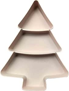 Christmas Tree Tray, Christmas Platters and Trays, Plastic Divided ...