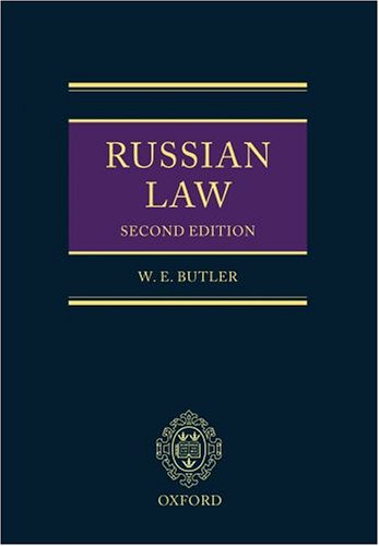 Russian Law: Butler, William E.: 9780199254002: Amazon.com: Books