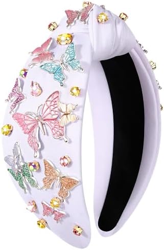 Amazon.com : PHALIN Butterfly Headband for Women Colorful Butterfly ...