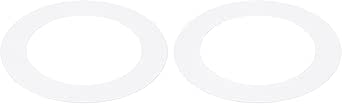 PATIKIL Metal Goof Trim Ring, 2 Pcs 4.33" OD 2.99" ID Circular Ceiling ...