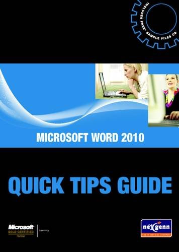 Buy Microsoft Word 2010 Quick Tips Guide: No. 14 (Microsoft Quick Tips ...