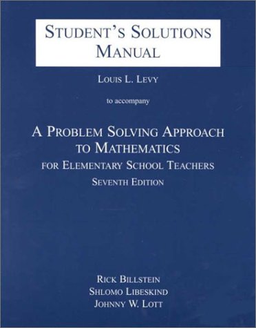 Amazon.com: Problem Solving Approach to Mathematics for Elementary ...