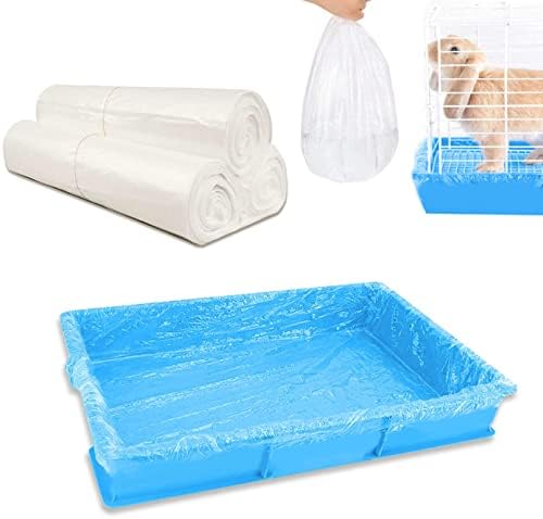Amazon.com: Acsist 100 Pcs Rabbit Cage Liner Disposable, Clear Guinea ...