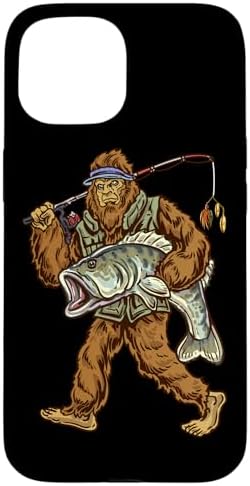 Amazon.com: iPhone 15 Largemouth Bass Fishing Bigfoot Fisherman Case ...
