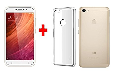 Redmi Y1 Soft Protective Back Cover + Premium Tempered Glass by ...