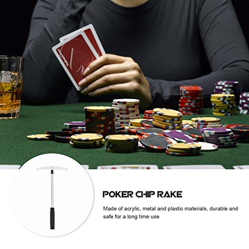 YARNOW Rake Poker Chip Push Poker Chip Rake Chip Rake Telescopic Chip ...