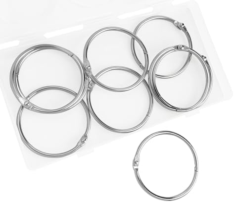 Amazon.com : KTOJOY 2 Inch (9 Pack) Loose Leaf Binder Rings, Nickel ...