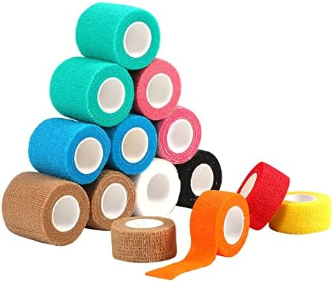 Amazon.com: Byatuty 14PCS Self Adhesive Bandage Wrap, Self Adherent Vet ...