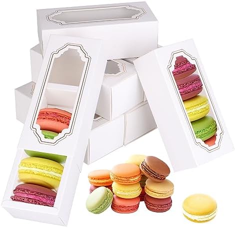 Amazon.com: NPLUX 25 Pack Macaron Boxes for 5-7 Macarons Cookie Candy ...