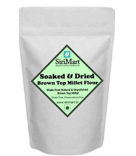 Sirimart Pre Soaked unpolished and organic Brown Top millet flour pack ...