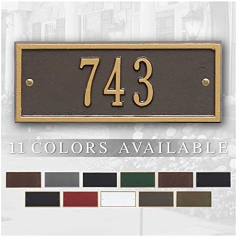 Amazon.com: Extra Large Whitehall™ Personalized Cast Metal Address ...