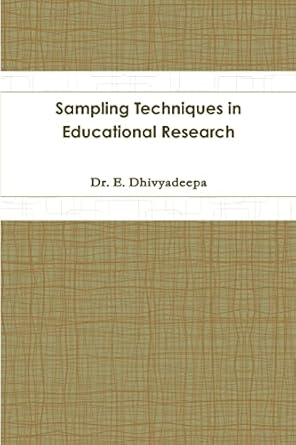 Buy Sampling Techniques in Educational Research Book Online at Low ...
