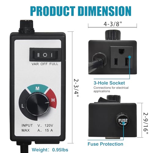 Snapklik.com : VENTISOL Electric Variable Fan Speed Controller, Speed ...