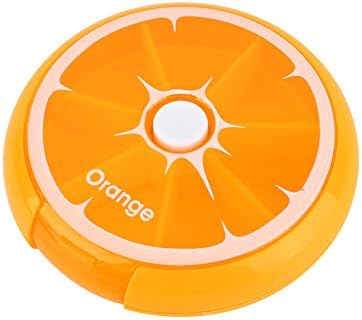 Amazon.com: Yosoo Portable Rotating Pill Box 7 Day Medicine Vitamins ...