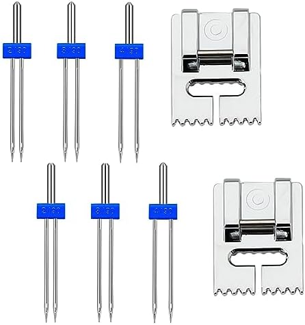 Amazon.com: 12 Pieces Twin Needles, Double Twin Needles with Plastic ...