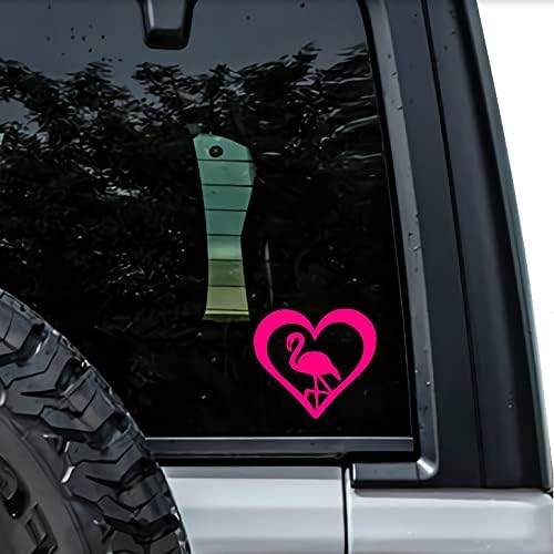 Amazon.com: ExpressDecor Car Flamingo Silhouette Symbol Decal Funny Car ...