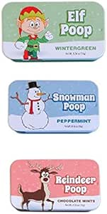 Funny Christmas Mints - White Elephant Gifts - Set of 3 Holiday Mints ...