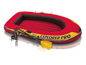 KidsZeeNie® 3-Person Inflatable Raft Boat with Oars | Heavy-Duty Kayak ...