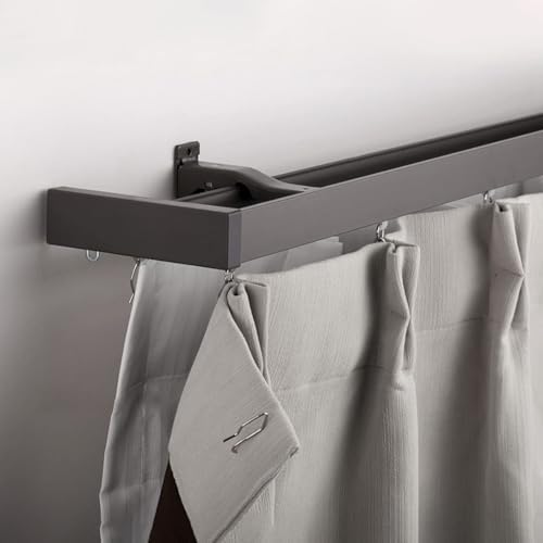 Amazon.com: Double Curtain Track System Wall Mount - Heavy Duty ...