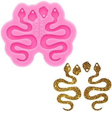 Amazon.com: TEEWAL Silicone Snake Earring Mold, Snake Earring Resin ...