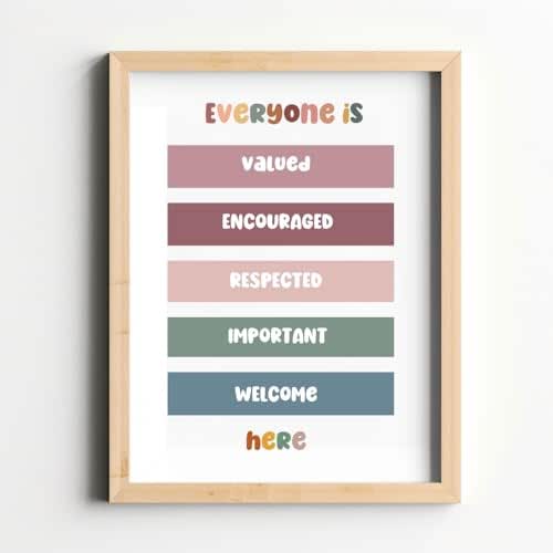 Amazon.com: Wowsweet-Everyone Is Welcome Here,Boho Classroom Decor ...