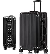 Amazon | [DoubleTT] スーツケース アルミ・マグネシウム合金製 機内持ち キャリーケース アルミフレーム 超軽量 耐衝撃 キャリーバッグ 大容量 TSAロック搭載 静音 大型 ...