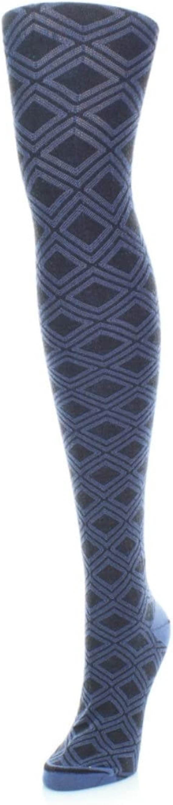 MeMoi Fair Isle Frost Cotton Blend Sweater Tights at Amazon Women’s ...