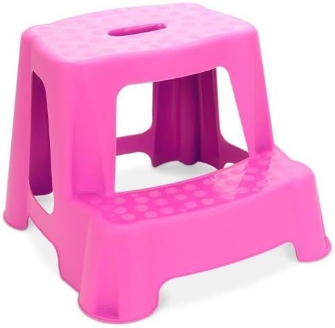Children's 2 Step Stool (Pink) by RSW : Amazon.co.uk: Home & Kitchen