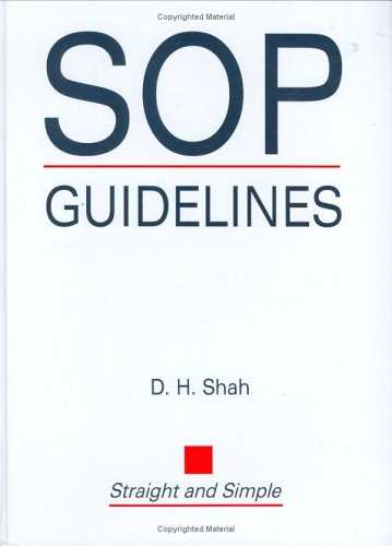 SOP Guidelines: D. H. Shah: 9788190078818: Amazon.com: Books