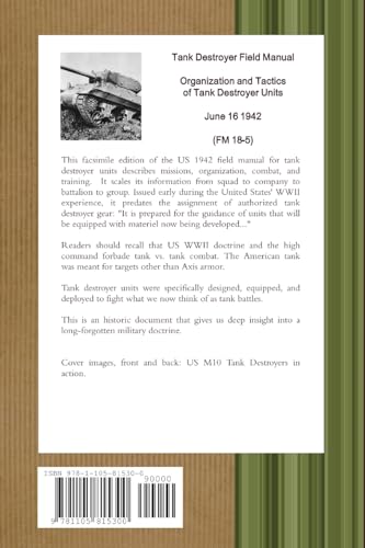 Snapklik.com : Tank Destroyer Field Manual: Organization And Tactics Of ...