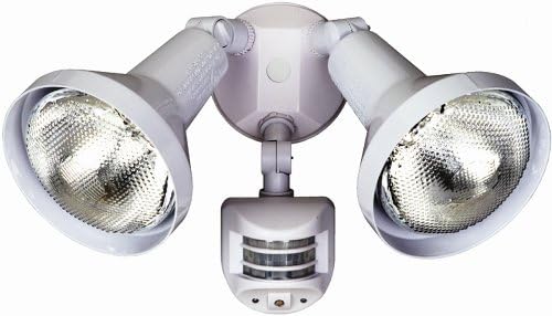 Designers Edge L976WH 240-Degree Metal Motion Activated Outdoor Twin ...