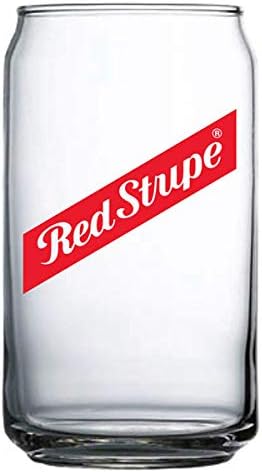 Amazon.com | Red Stripe Beer Signature Can Glasses - Set of 2: Beer Glasses