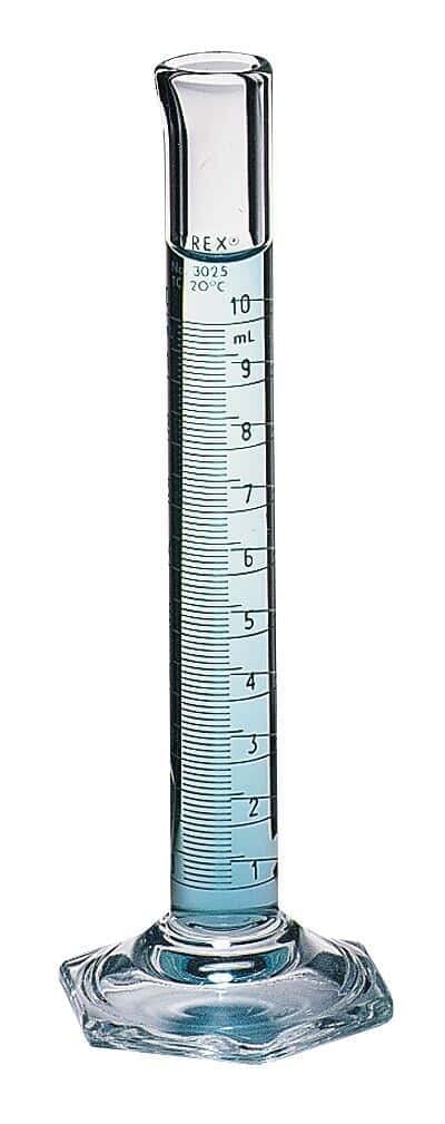 Graduated Cylinder With Water