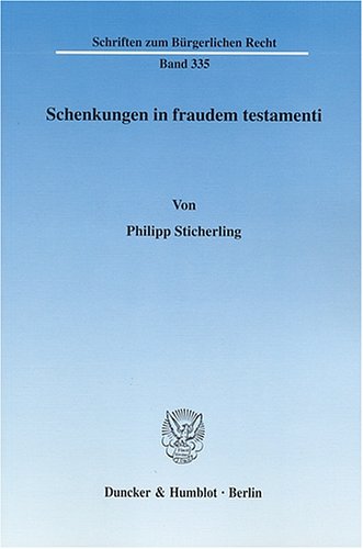 『Schenkungen in fraudem testamenti』｜感想・レビュー - 読書メーター