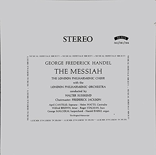 Amazon.com: The Messiah (3 LP Box Set) MHS 582/583/584: CDs & Vinyl