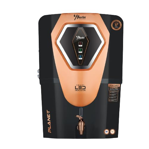 Merlin PLANET DIGI ZINC COPPER DIGITAL BLACK Reverse Osmosis Water ...
