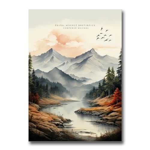 Amazon.com: Scripture Landscape Bible Verse Watercolor God'S, Christian ...