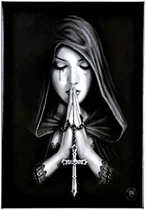 Gothic Prayer - Anne Stokes Fridge Magnet - Gothic Angel Praying ...