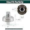 Amazon.com: WB03X29354 Stove Knobs Stainless Steel Cooktop Replacement ...