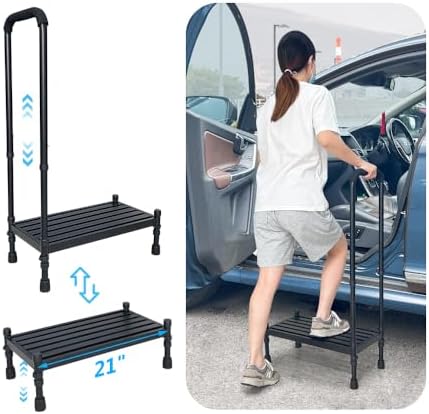 Amazon.com: Medical Step Stool with Handle for Elderly SUV Car Step ...