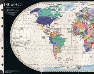 Amazon.com : Filofax World Map (Laminated) : Wall Maps : Office Products
