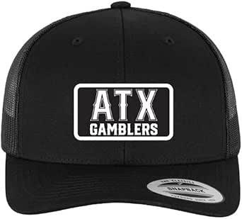 Austin Gamblers Official PBR Hat - ATX Patch Black Mesh Trucker ...